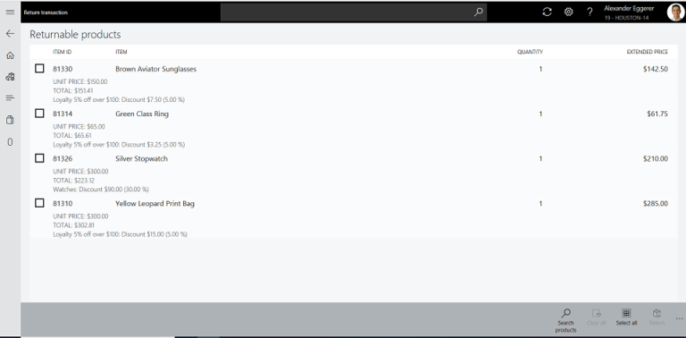 Returns and Exchanges – Microsoft Dynamics 365 for Retail